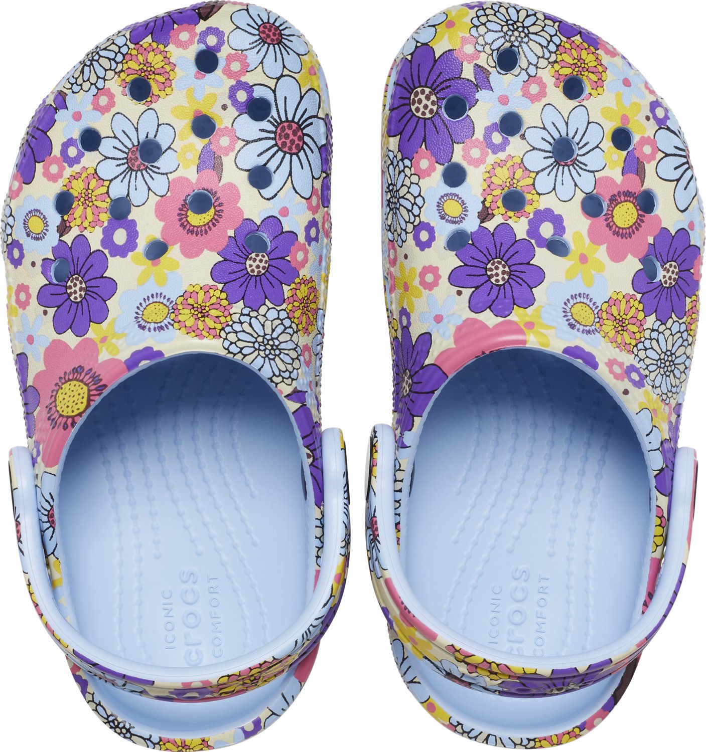 Crocs Kids' Classic Retro Floral PSGS Clogs | Academy