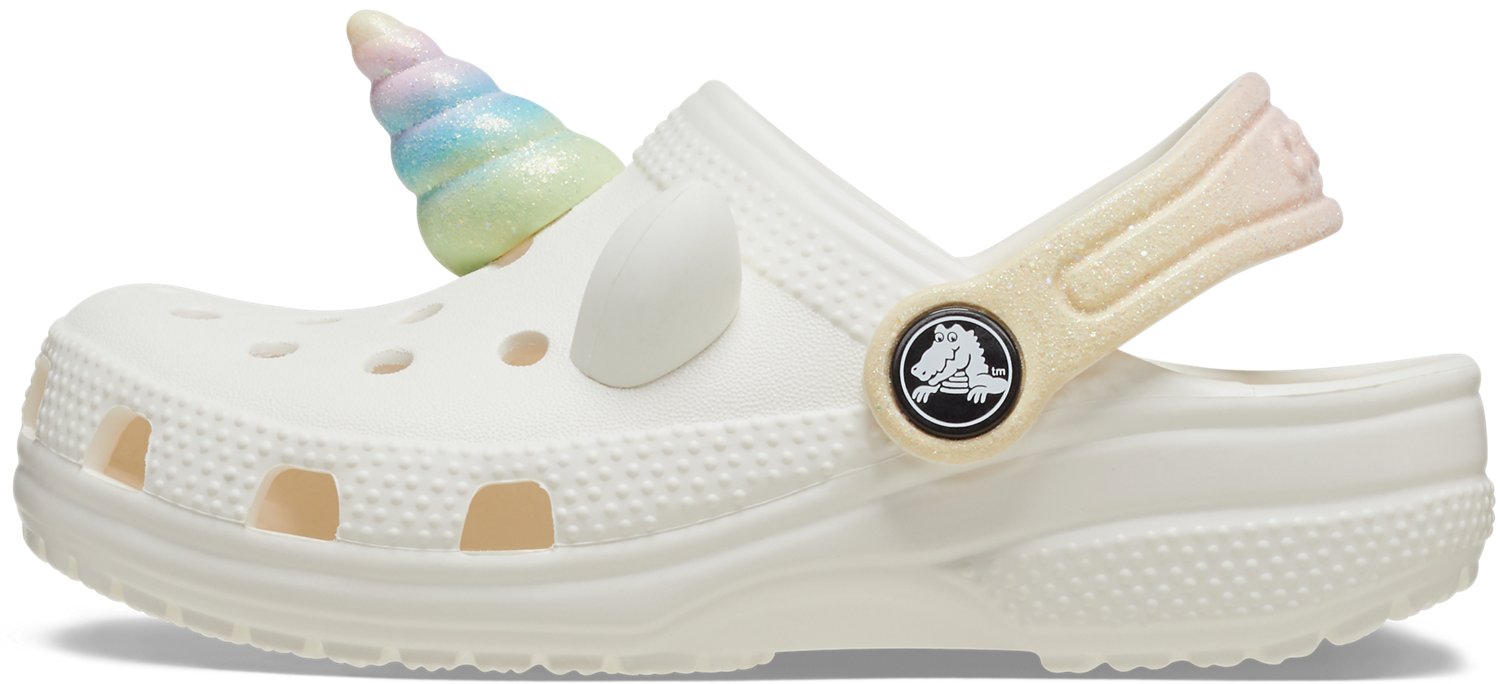 Crocs Toddlers' Classic Rainbow Unicorn Clogs | Academy