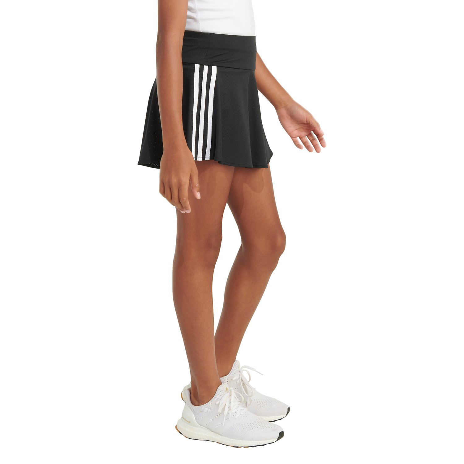 adidas Girls' 3-Stripe Flounce Knit Skort | Academy