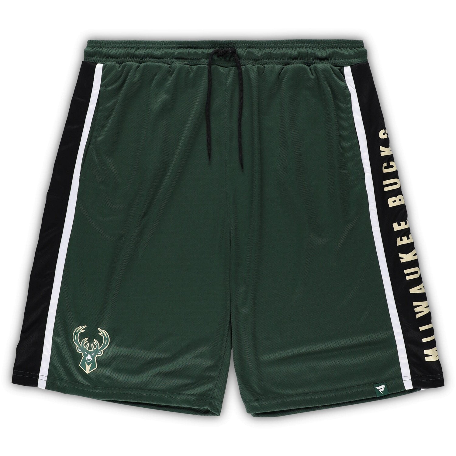 Fanatics Hunter Milwaukee Bucks Big Tall Referee Iconic Mesh Shorts ...