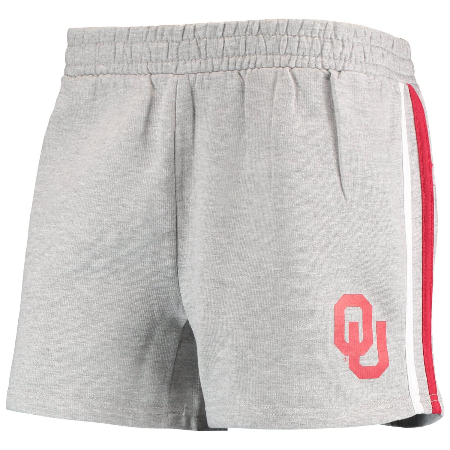 Heathered Gray Oklahoma Sooners Plus Size 2-Stripes Shorts | Academy