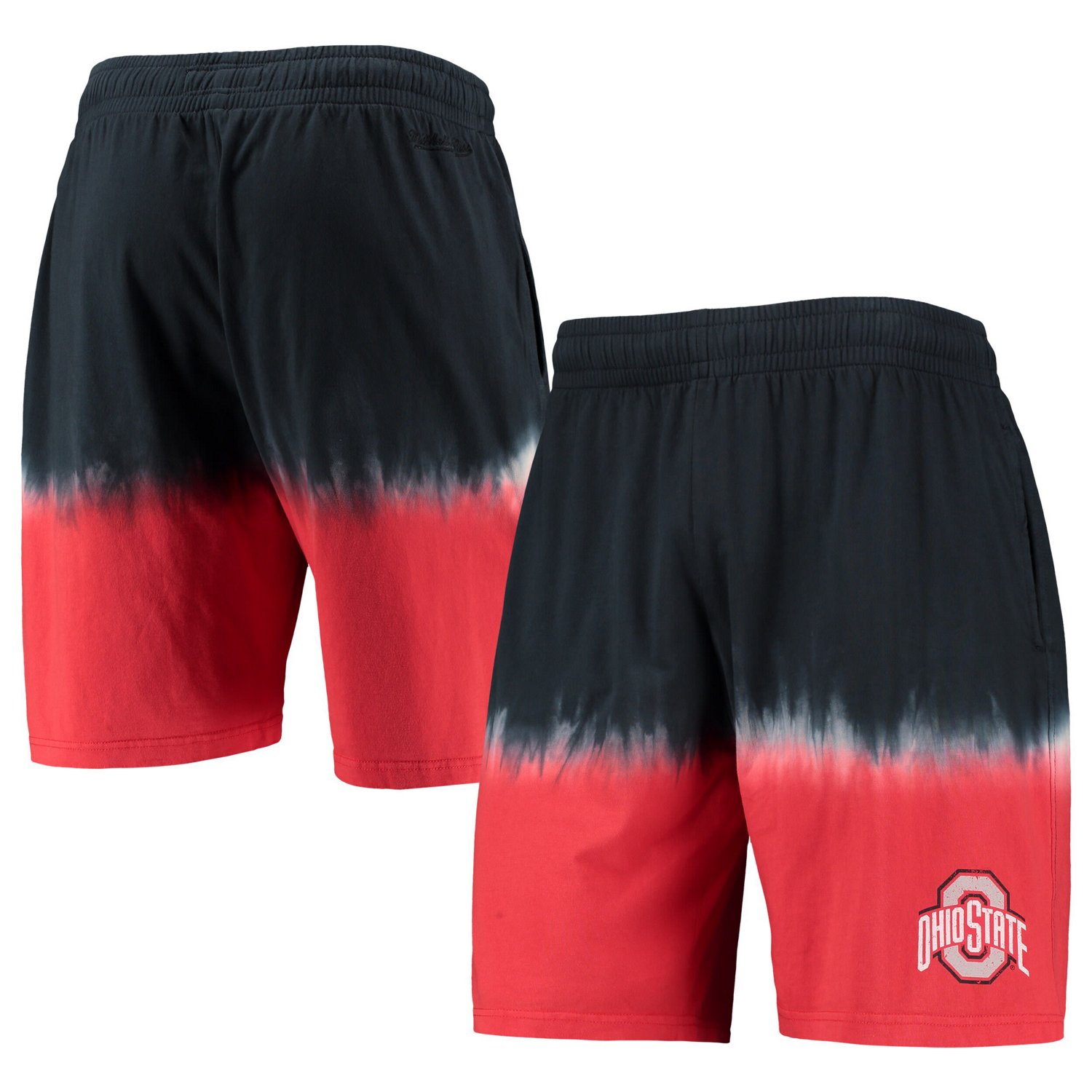 Mitchell Ness /Scarlet Ohio State Buckeyes Tie-Dye Shorts | Academy