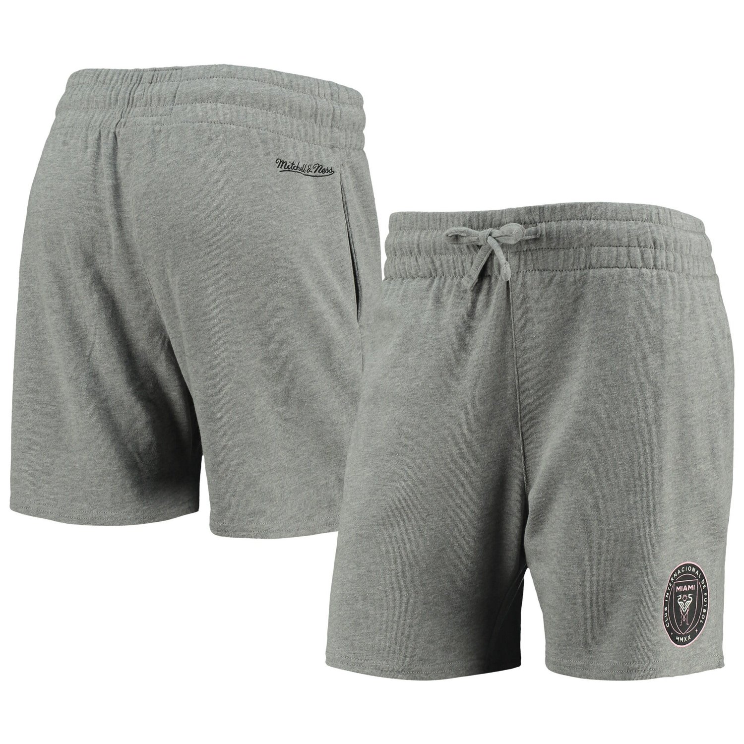 Mitchell Ness Heathered Gray Inter Miami CF Logo Shorts | Academy