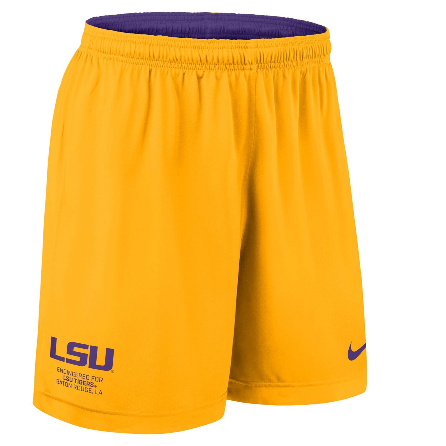 Nike Gold LSU Tigers 2025 Sideline Reversible Performance Shorts | Academy