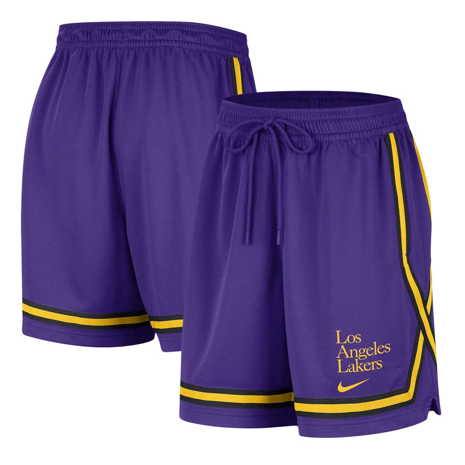 Nike Los Angeles Lakers Authentic Crossover Fly Performance Shorts ...