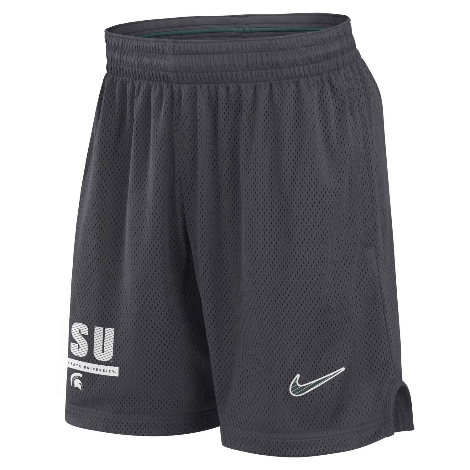 Nike Michigan State Spartans 2024 Sideline Performance Mesh Shorts ...