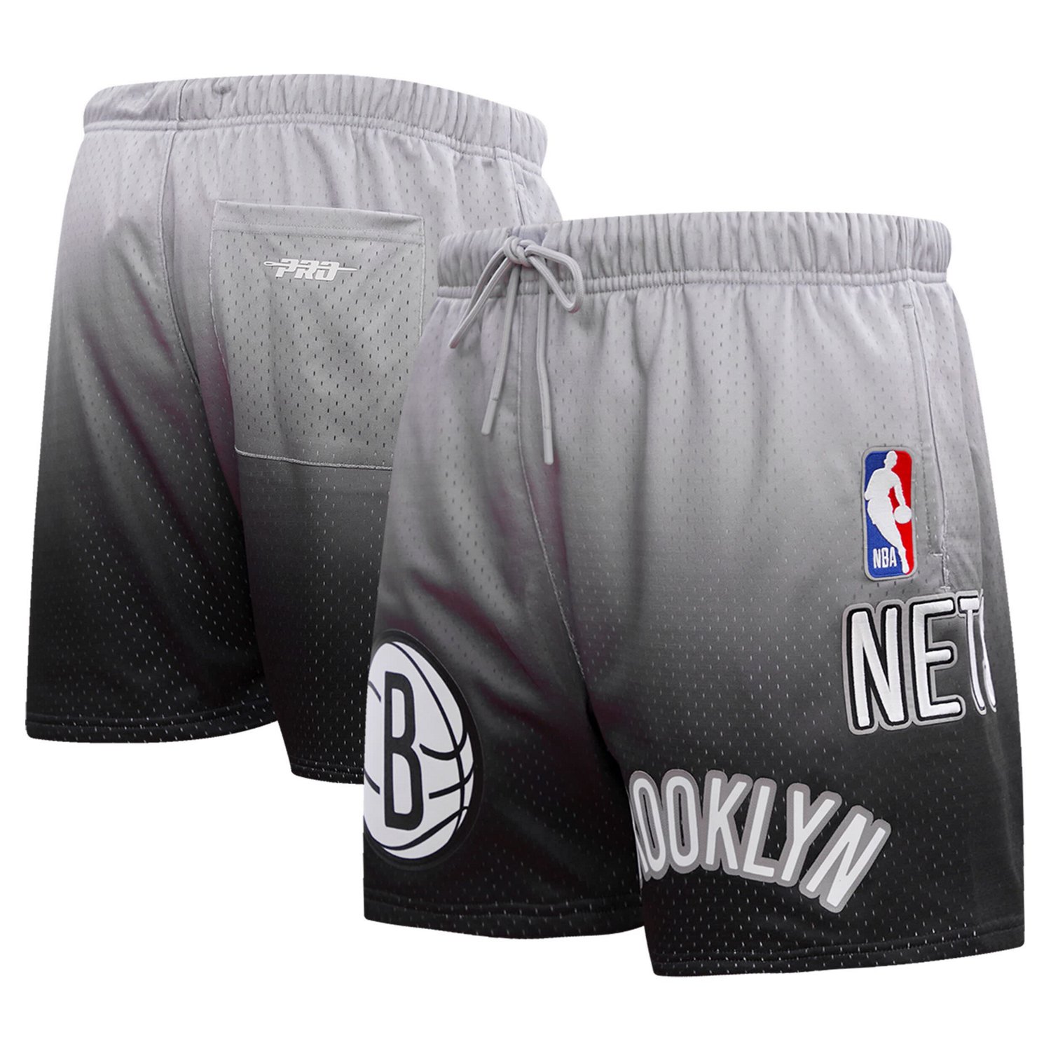Pro Standard /Gray Brooklyn Nets Ombre Mesh Shorts | Academy