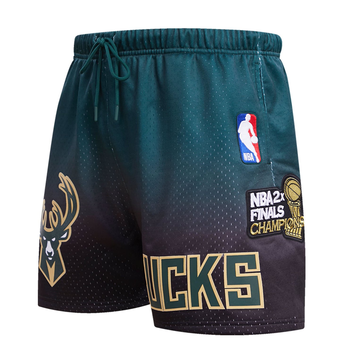 Pro Standard /Hunter Green Milwaukee Bucks Ombre Mesh Shorts | Academy