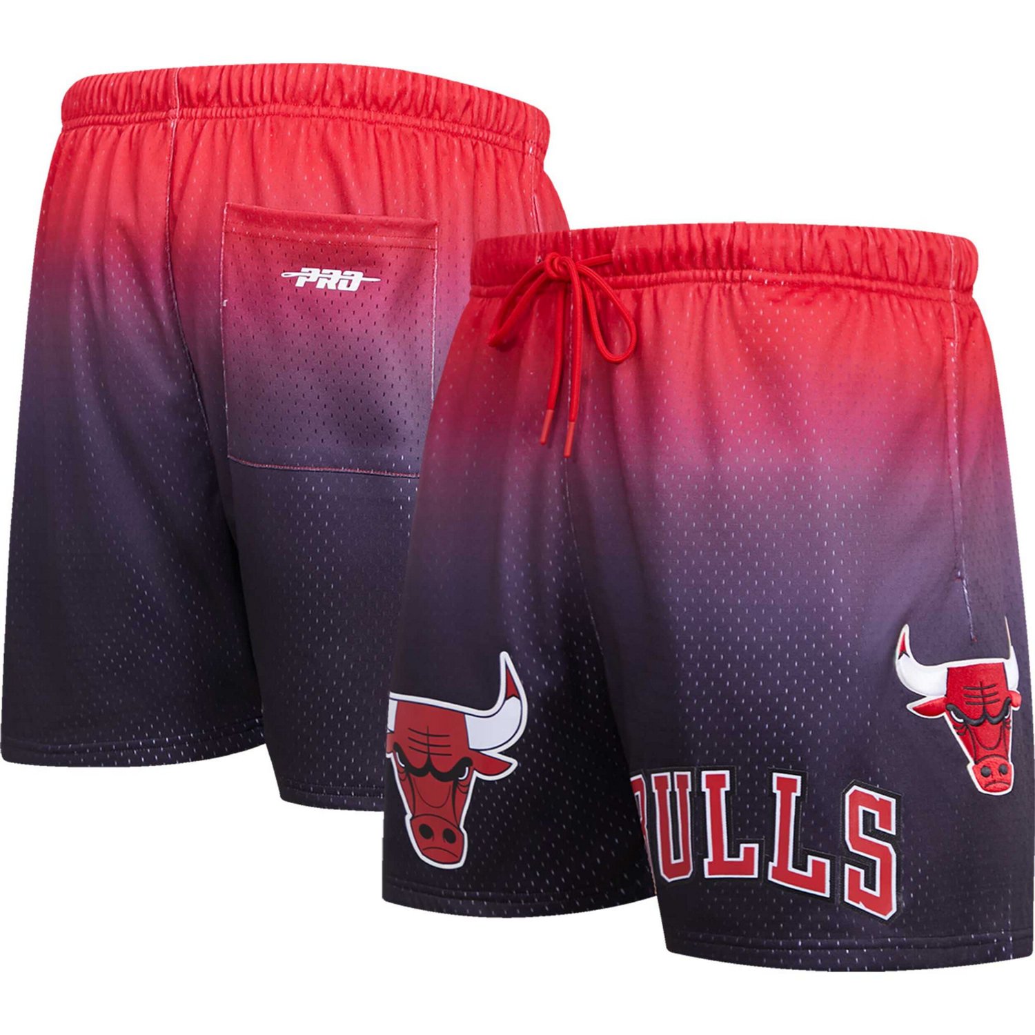 Pro Standard /Red Chicago Bulls Ombre Mesh Shorts | Academy