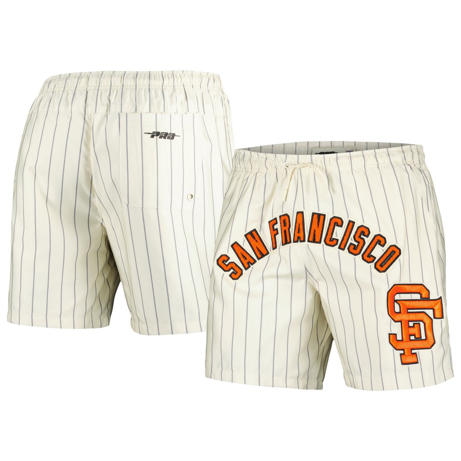 Pro Standard San Francisco Giants Pinstripe Retro Classic Woven Shorts ...