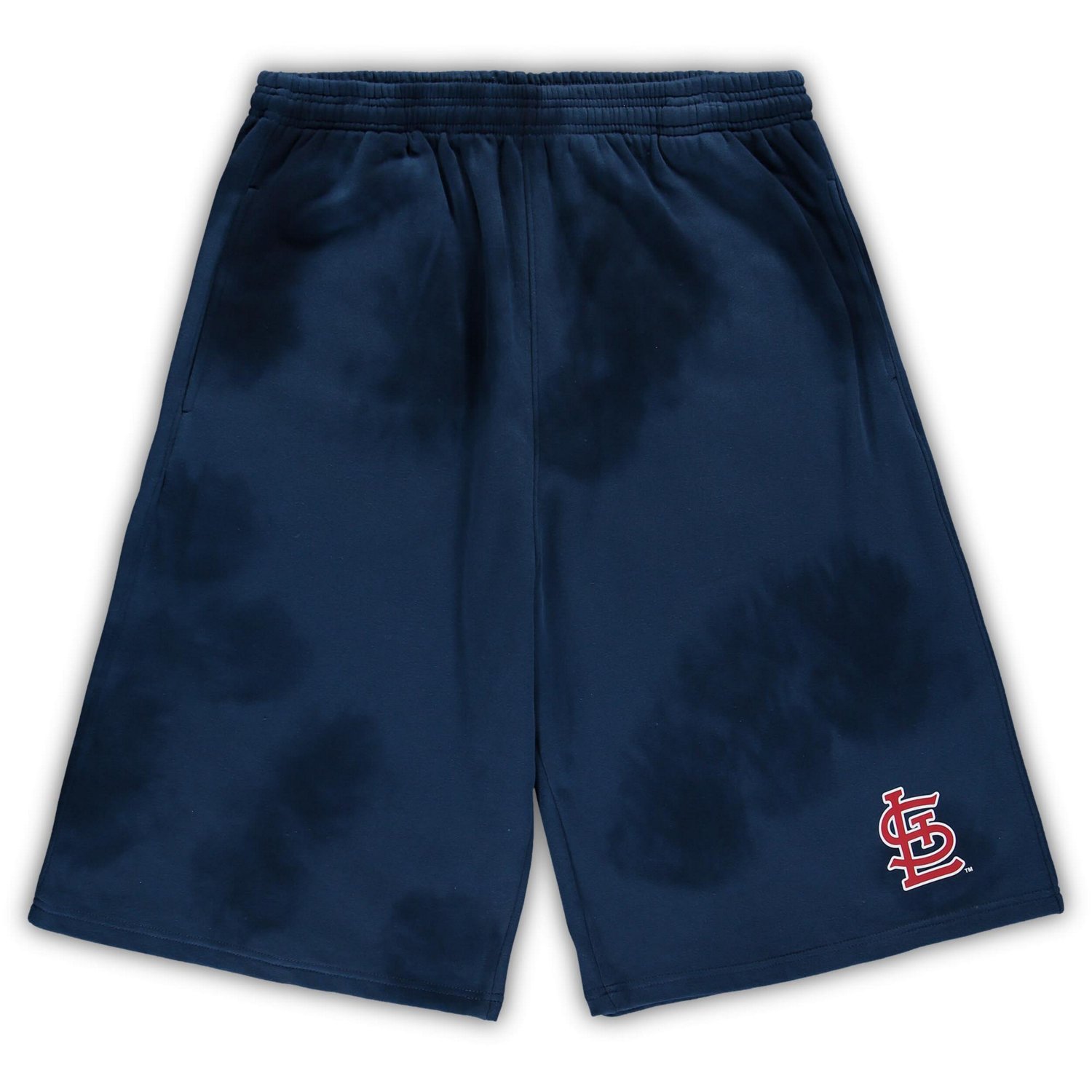 St Louis Cardinals Big Tall Tye Dye Fleece Shorts | Academy