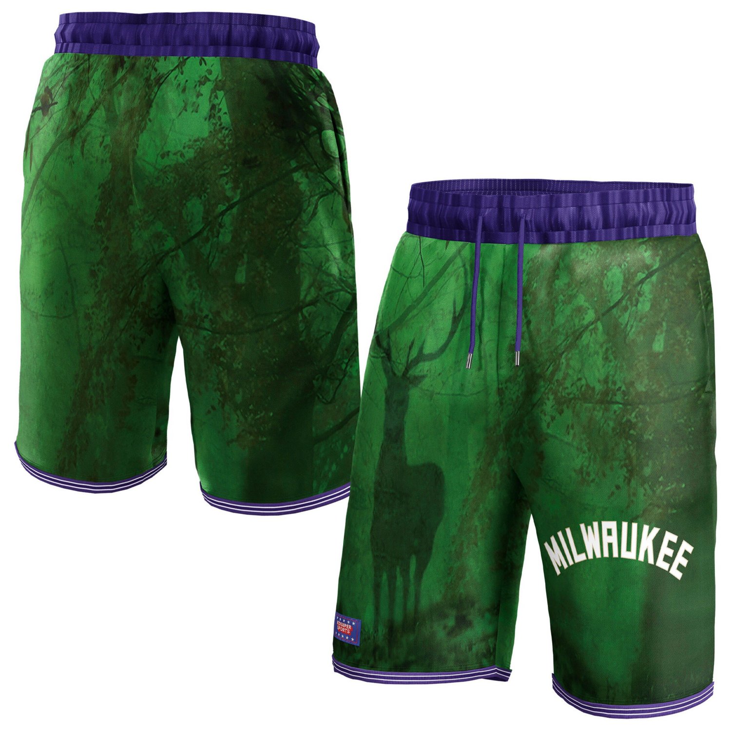 Unisex NBA KidSuper Studios by Fanatics Milwaukee Bucks Hometown Shorts ...