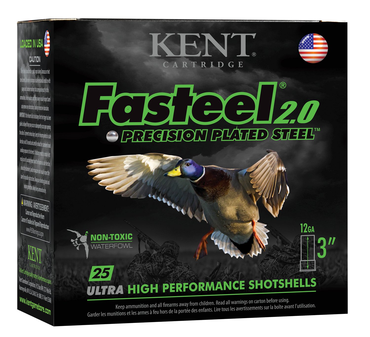 KENT Fasteel 2.0 12 Gauge Shotshells - 25 Rounds | Academy