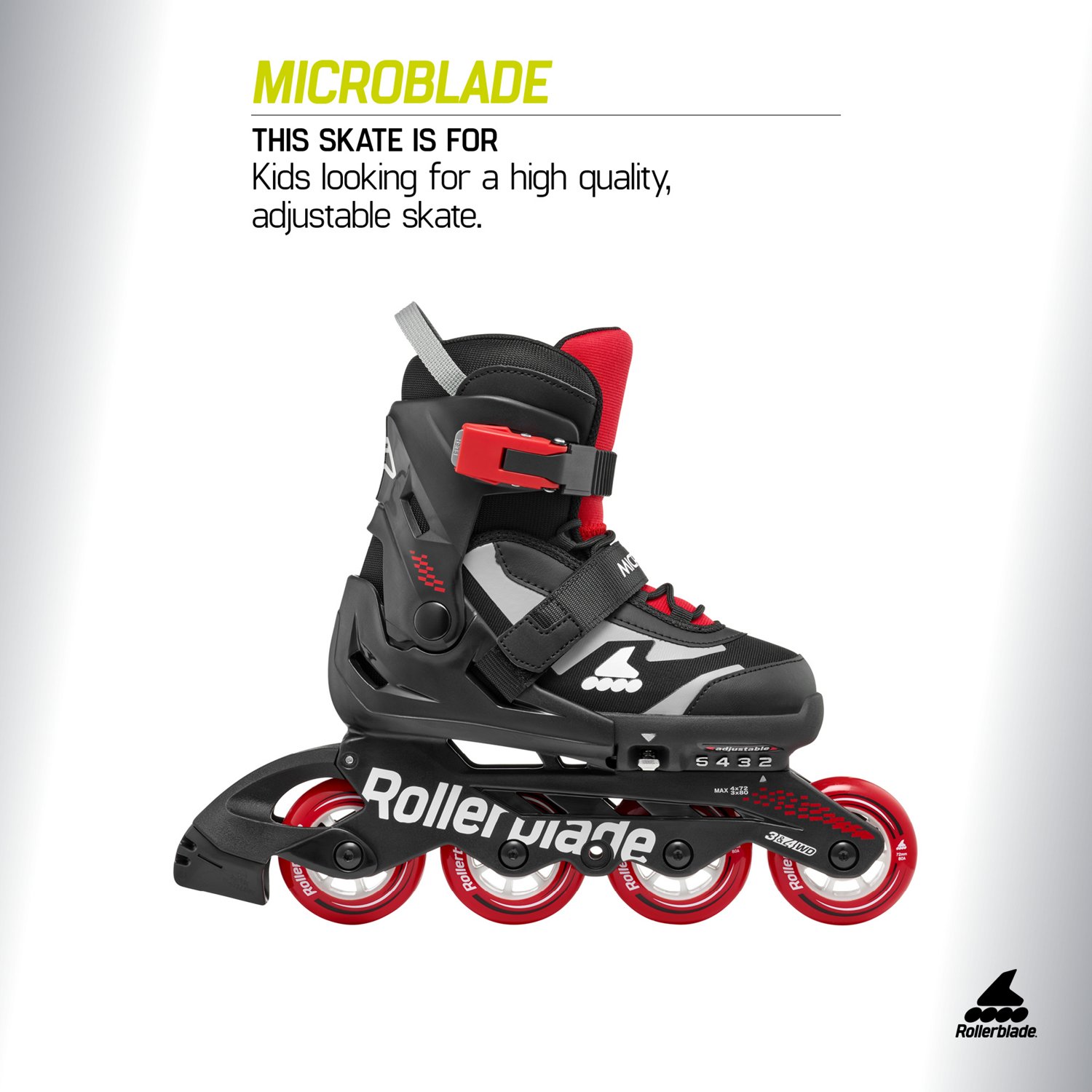 Rollerblade Kids' Microblade Adjustable Inline Skates | Academy
