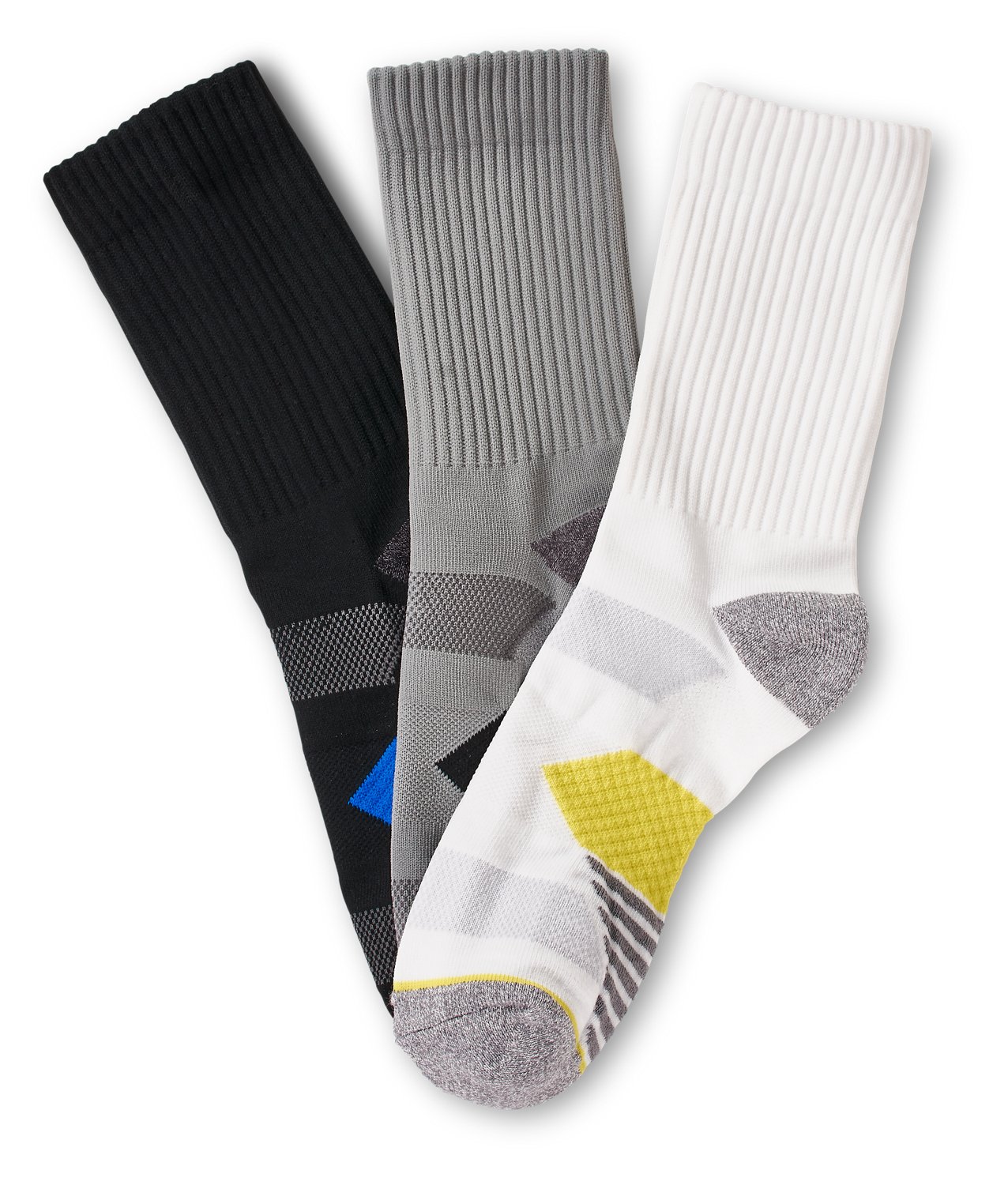 BCG Men's Perf Texture Arch Half Crew 3 Pack | Academy