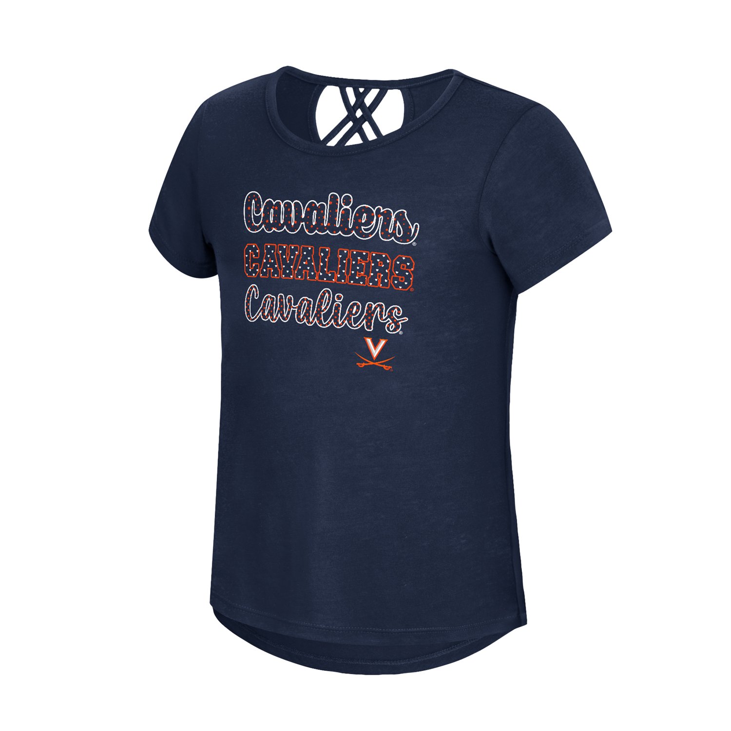 Colosseum Athletics Girls' University of Virginia Katie Strappy T-shirt ...