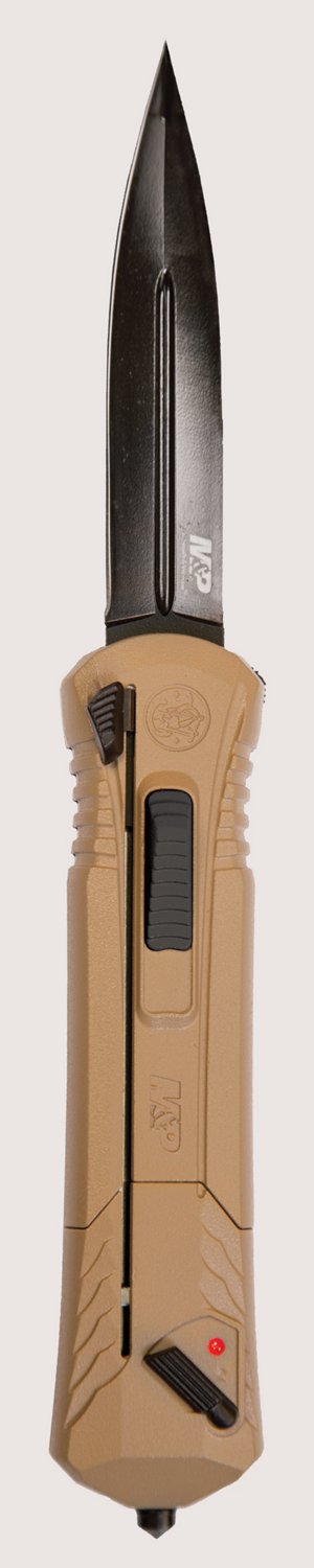 Smith & Wesson M&P Out the Front Spring Assist FDE Knife | Academy
