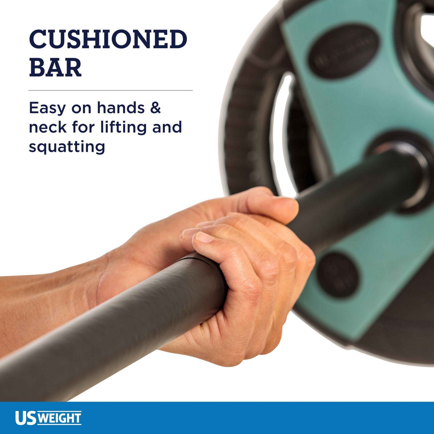 US Weight 54 lb Barbell Weight Set with 55 in Bar | Academy