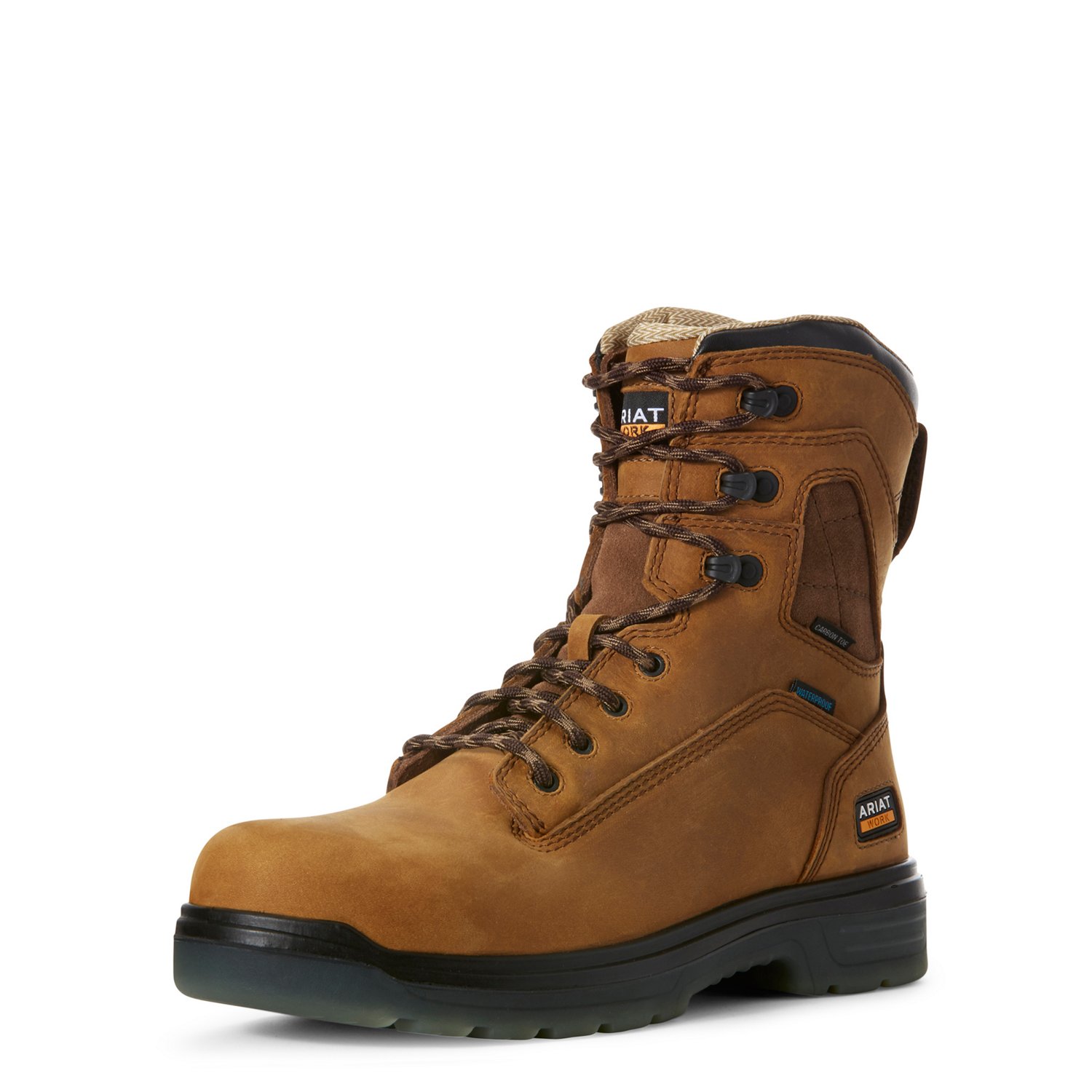 Ariat Men's Turbo 8 in Waterproof Carbon Toe Work Boots | Academy