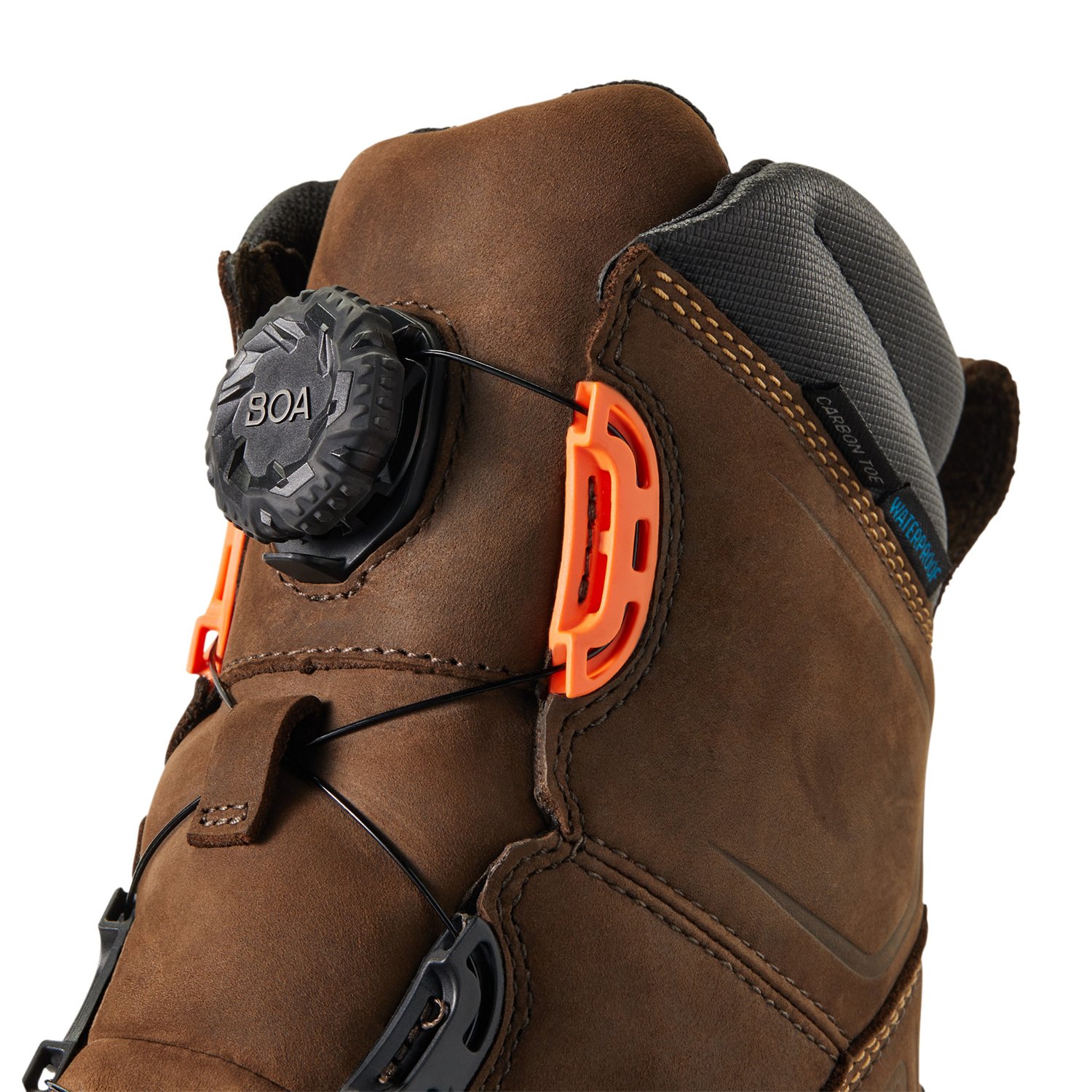 Ariat Mens Workhog Xt 8 In Boa Waterproof Carbon Toe Work Boots Academy