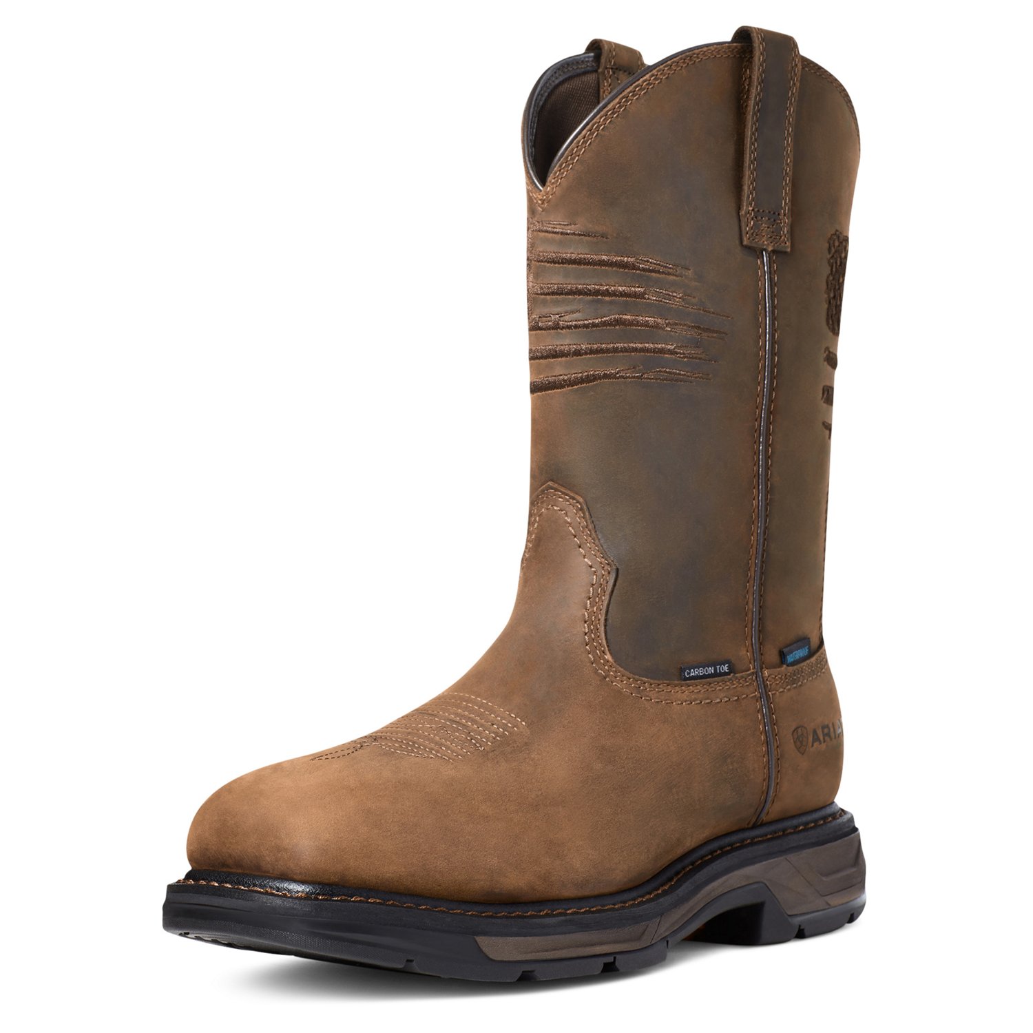 Ariat Men's WorkHog XT Patriot Waterproof CT Work Boots | Academy