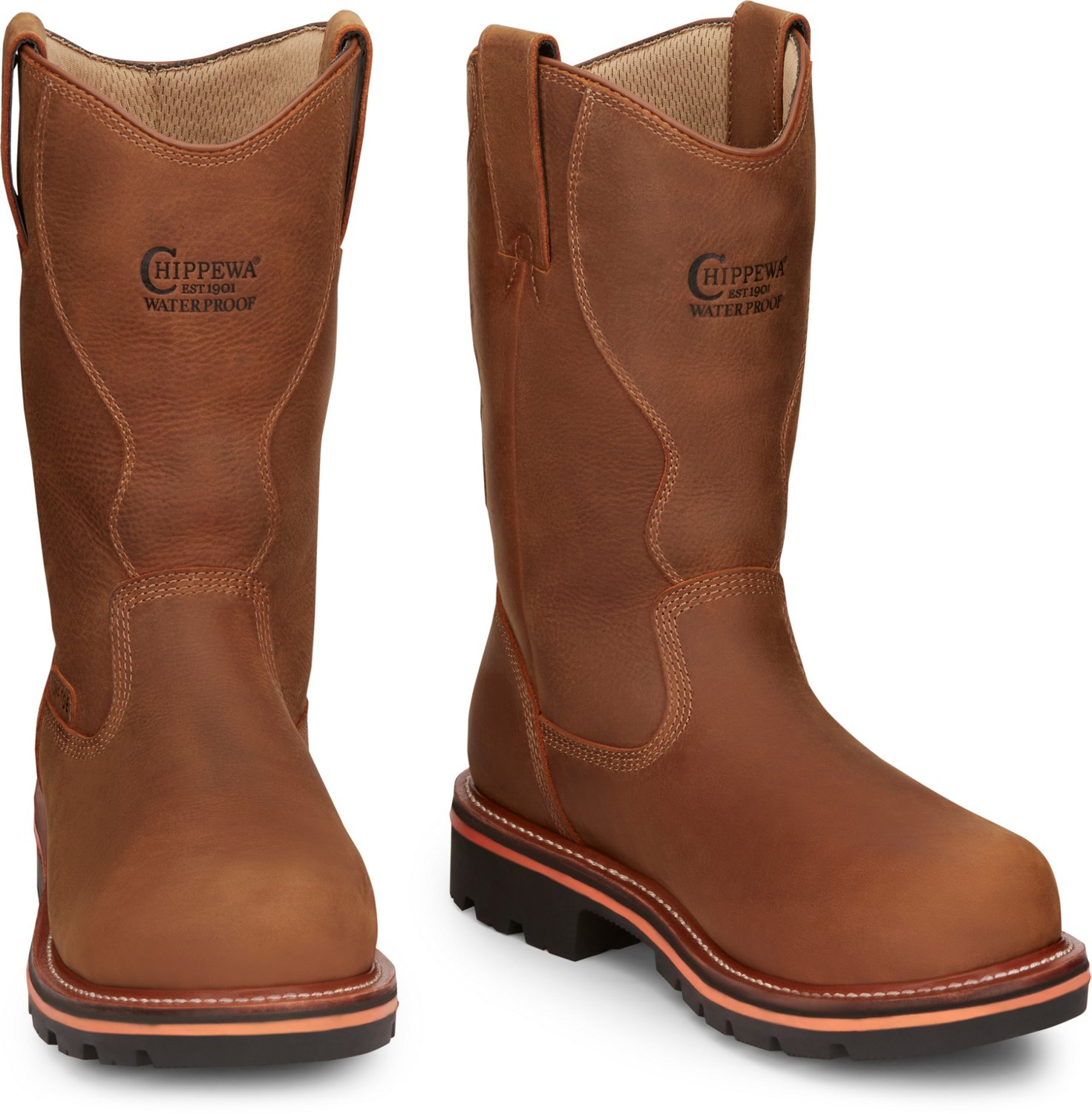 Chippewa Boots Men's 11 in Thunderstruck Waterproof Pull-On Composite Toe Work Boots | Academy