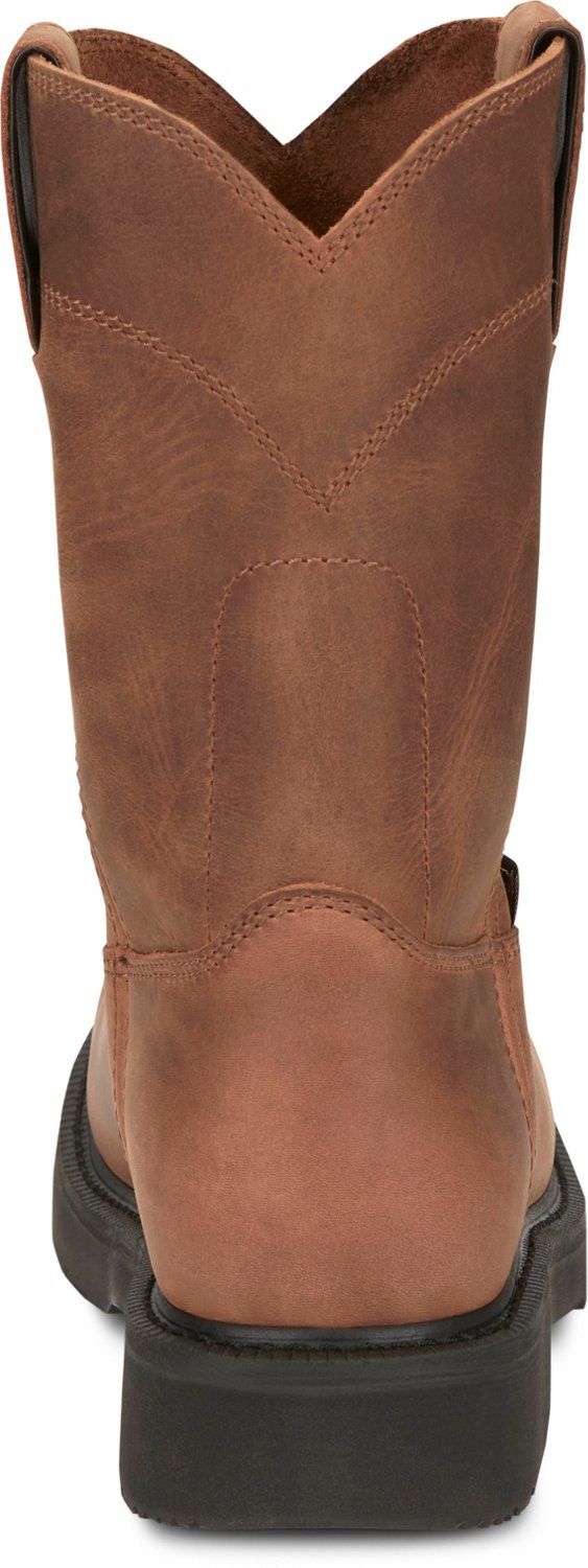 Justin Men's 10 in Round-Up Pull-On Work Boots | Academy