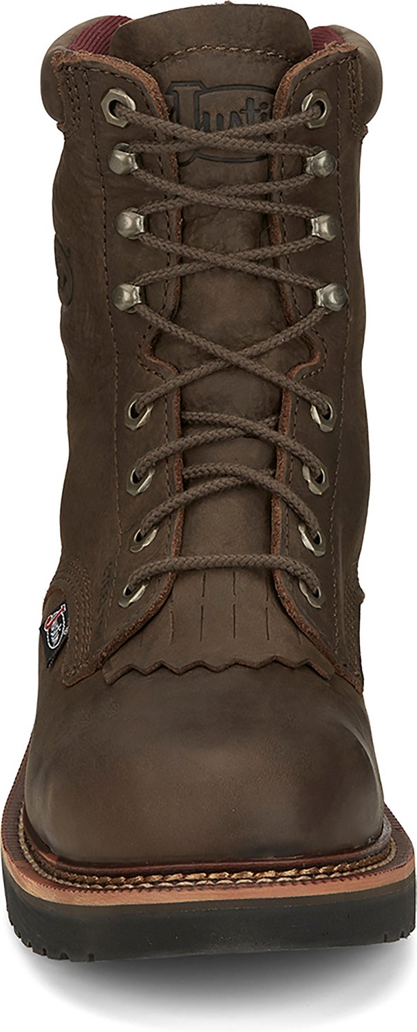 Justin Men's 8 in Rivot Steel Toe Lace-Up Work Boots | Academy