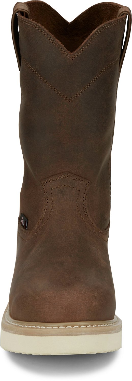 Justin Mens Pull On Wedge Boot Free Shipping At Academy