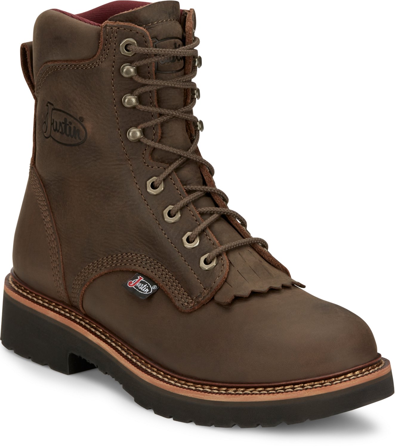 Justin Men's Rivot 8 in Lace-Up Work Boots | Academy