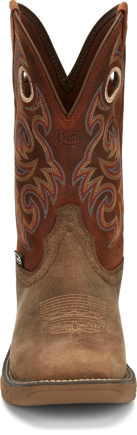 Justin Men's Stampede Rush 11 in Composite Toe Waterproof Work Boots ...